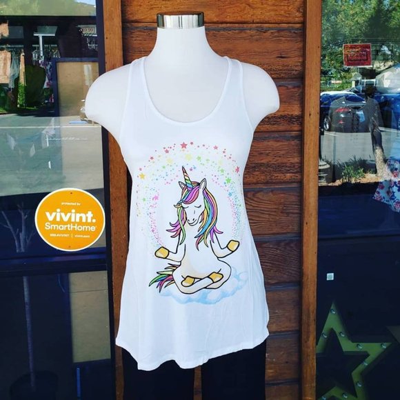 Tops | Rainbow Unicorn Tank | Poshmark